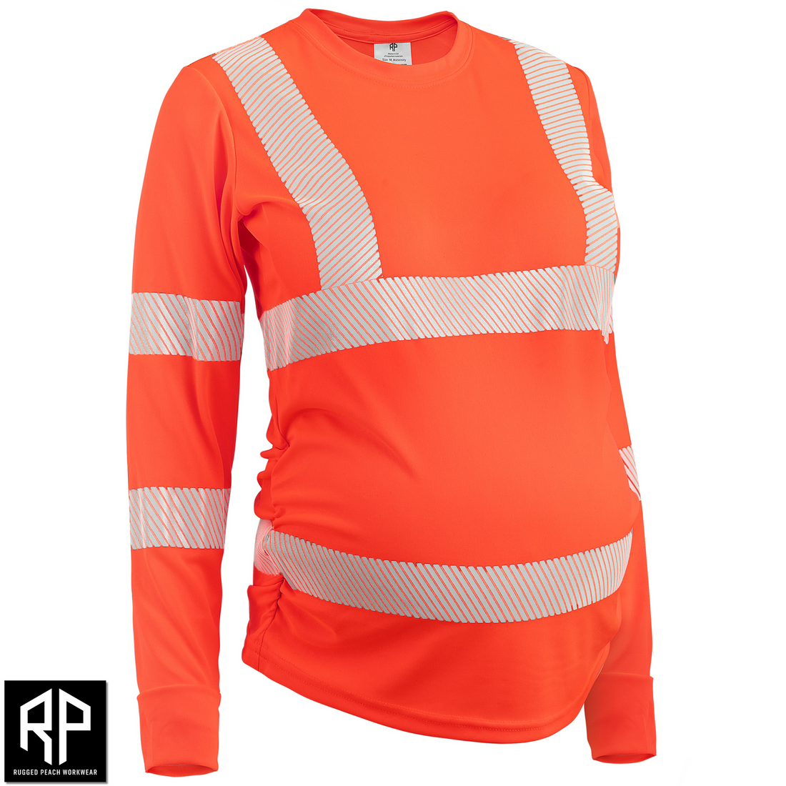 ANSI Class 2 Type R Hi-Vis Maternity Long Sleeve Shirt - Made In USA